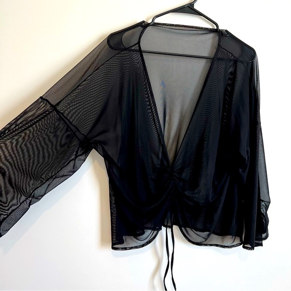SHEIN | Swim | Black Cover Up Beach Top | Poshmark